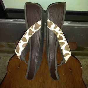 Volatile | Shoes | Volatile Leather Cow Hide Print Wedges Size Euc ...